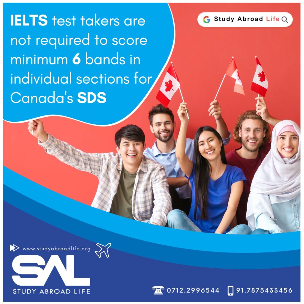 IELTS Students not required 6 bands in individual for SDS Canada Visa ...